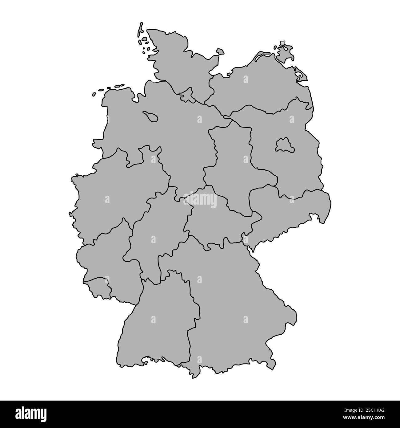 Germany map icon, geography blank concept, isolated graphic background ...