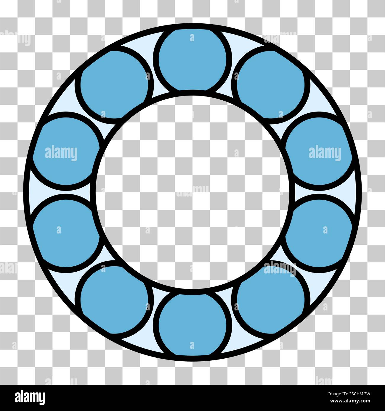 Bearing wheel icon, rolling ball sign, flat web design vector ...