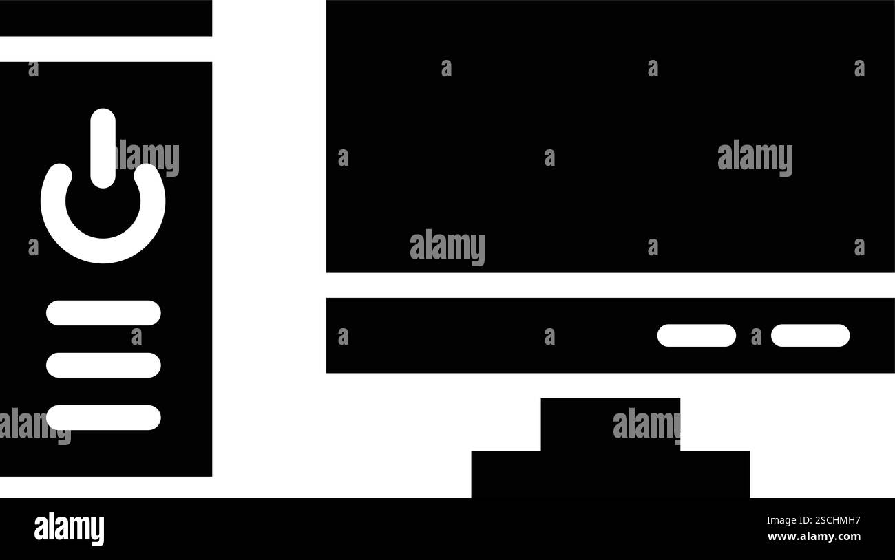 Pc logo vector vectors Black and White Stock Photos & Images - Alamy