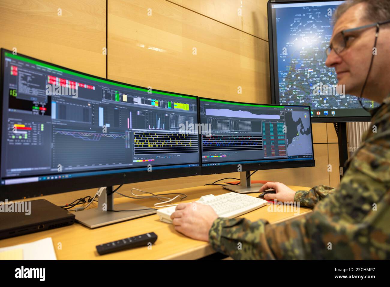 Kalkar, Germany. 07th Feb, 2025. A data link manager, responsible for ...