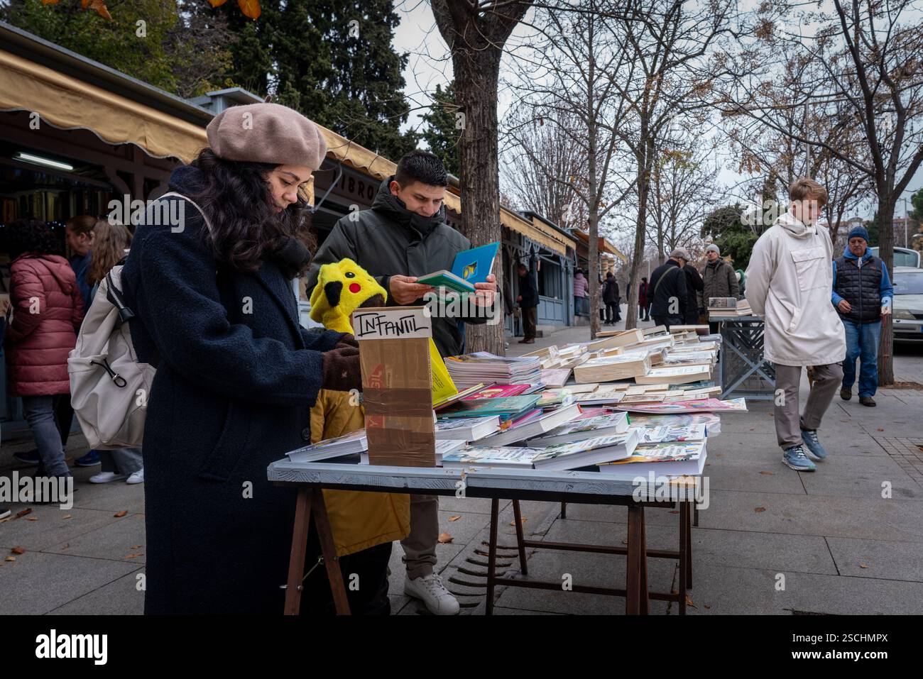 Madrid, 04/01/2025. Report on the bookstores of Cuesta de Moyano. Photo ...