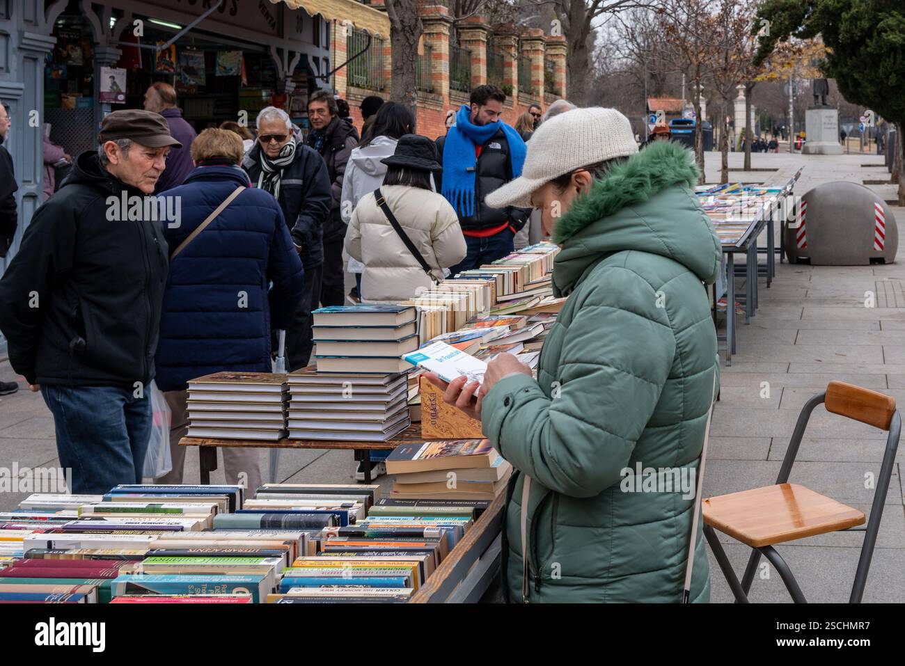 Madrid, 04/01/2025. Report on the bookstores of Cuesta de Moyano. Photo ...