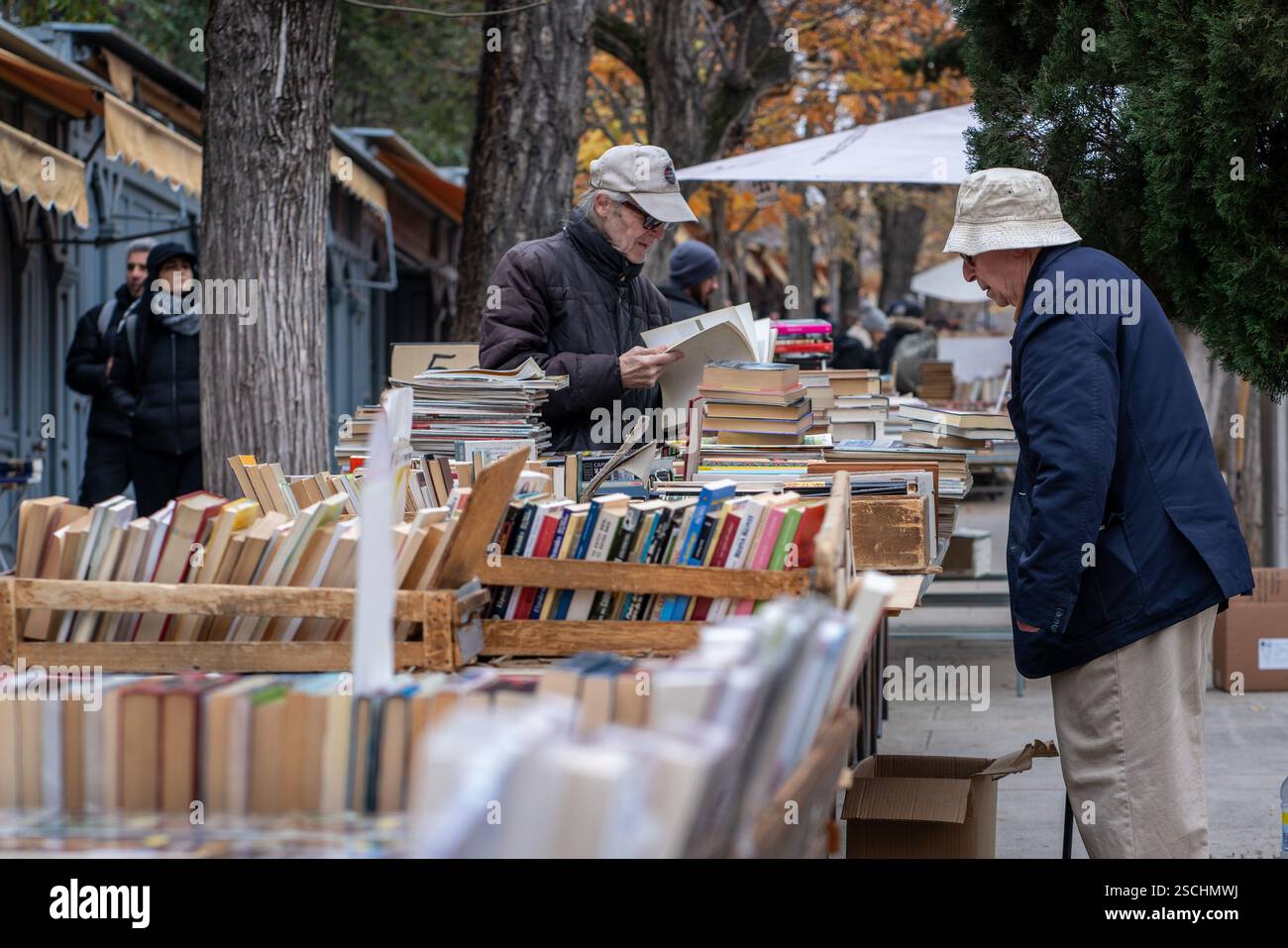 Madrid, 04/01/2025. Report on the bookstores of Cuesta de Moyano. Photo ...