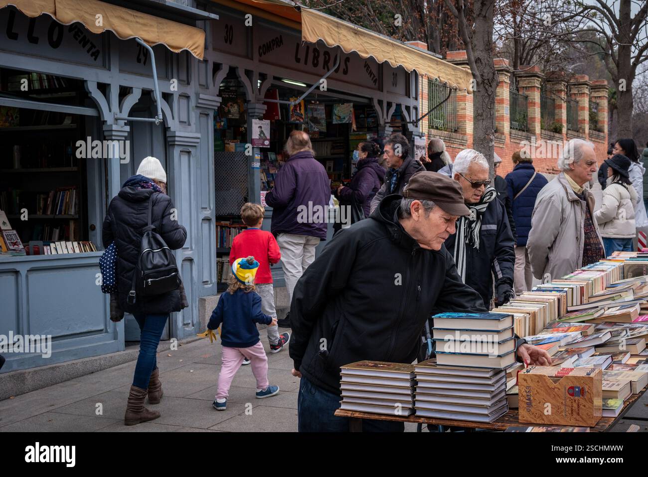 Madrid, 04/01/2025. Report on the bookstores of Cuesta de Moyano. Photo ...
