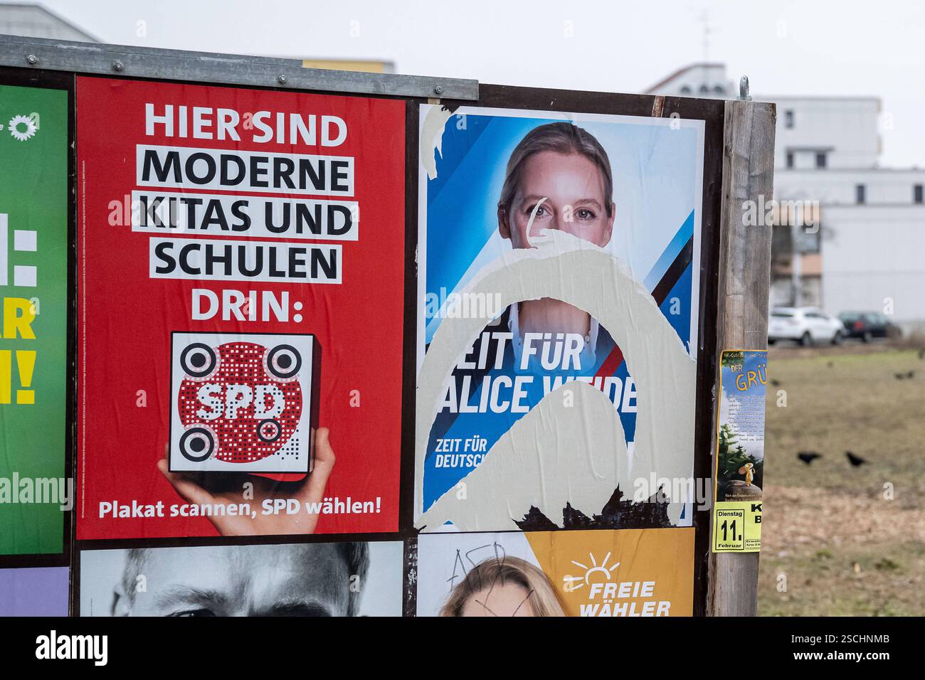 Muenchen GER, Themenbild, Wahlplakate zur Bundestagswahl in Deutschland ...