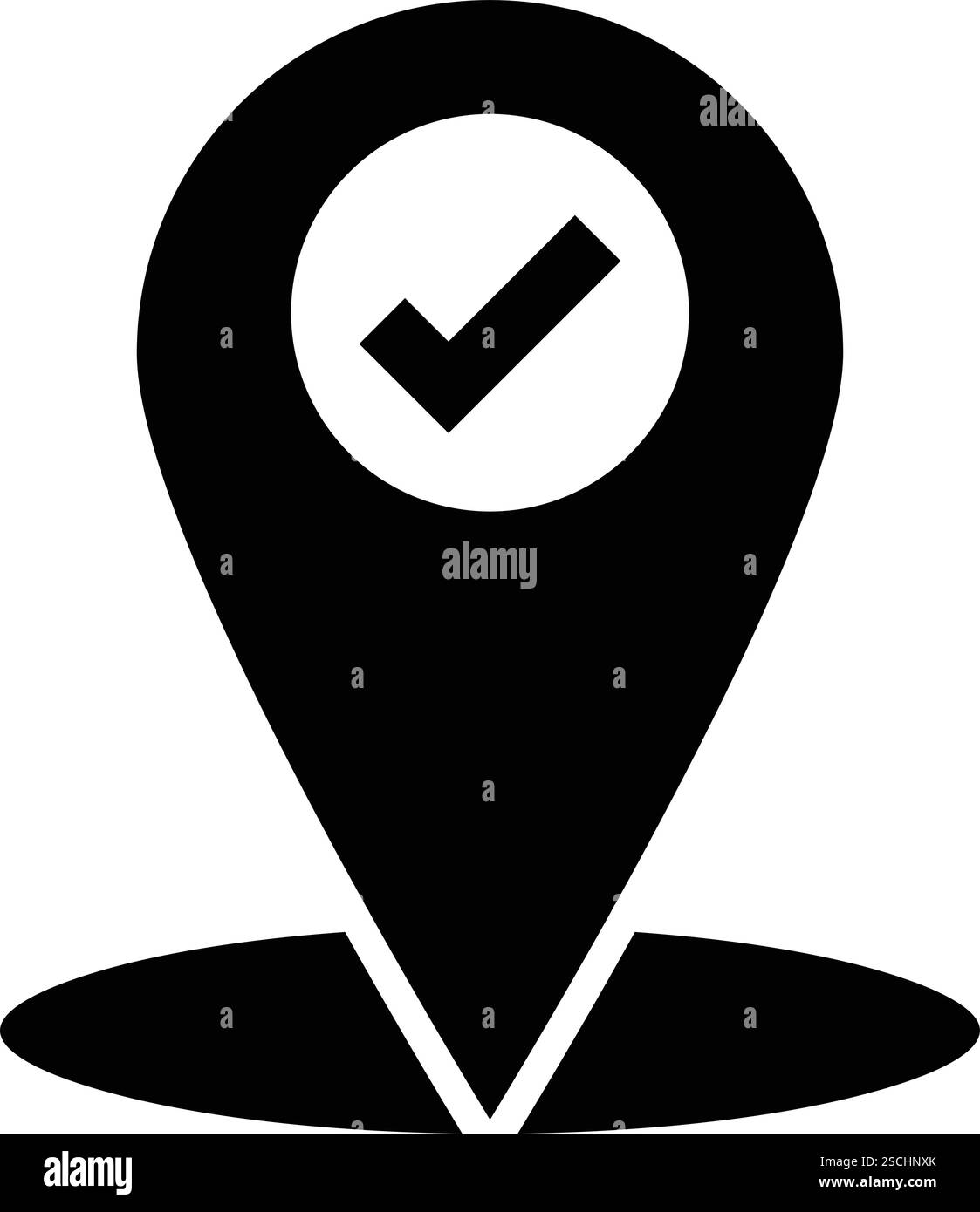 Location Check Vector Icon Design Illustration Stock Vector Image & Art ...