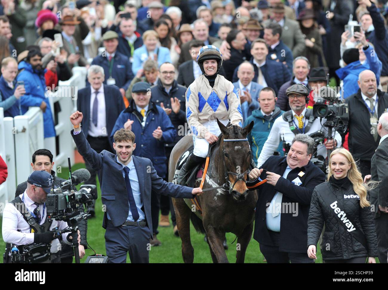 Race four The Betway Queen Mother Champion Chase. Race winner Captain ...