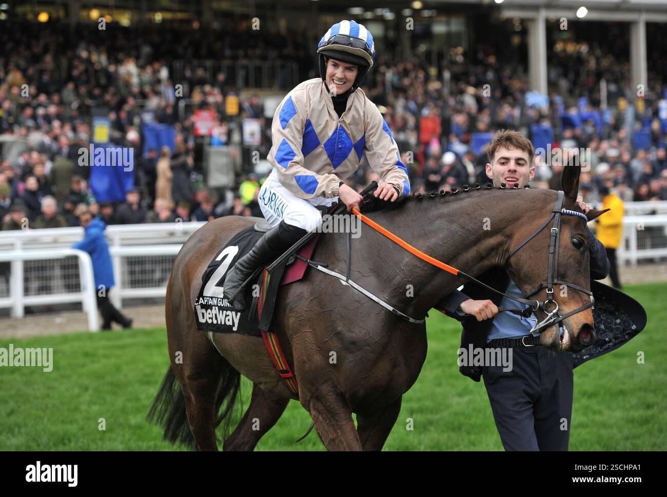 Race four The Betway Queen Mother Champion Chase. Race winner Captain ...