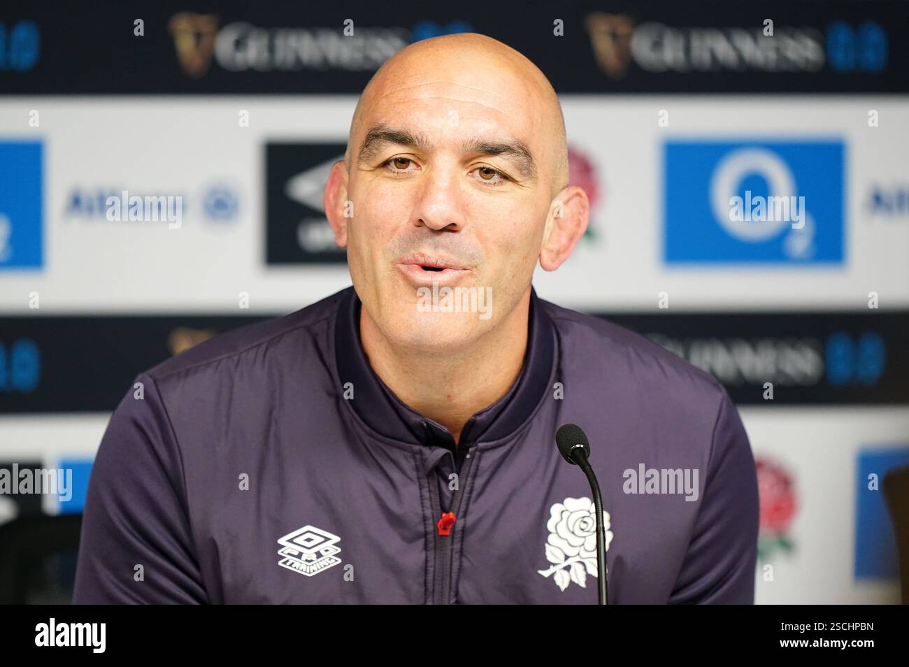 England defensive coach Joe El-Abd during a press conference at the ...