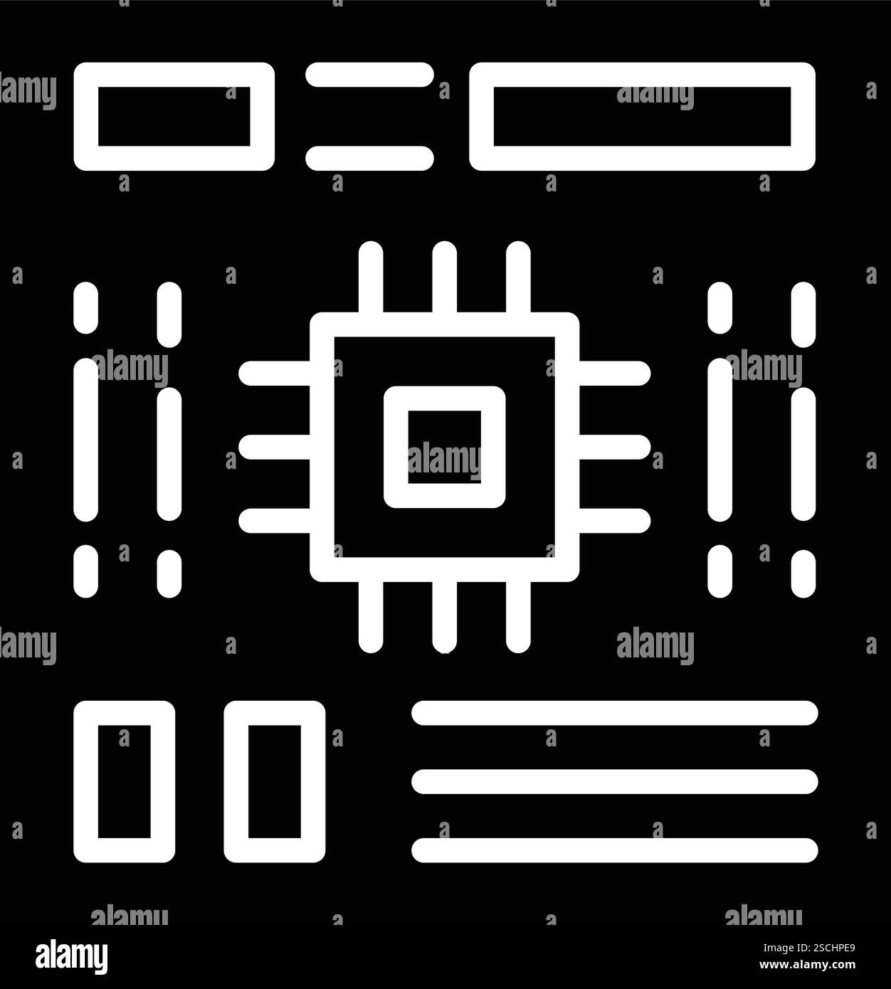 Motherboard Vector Icon Design Illustration Stock Vector Image & Art ...