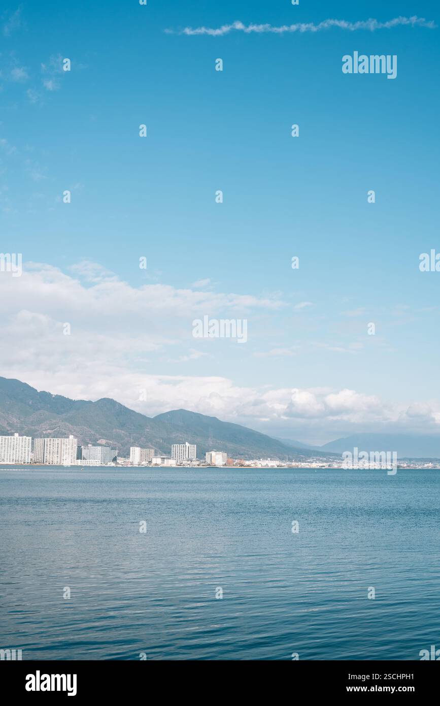 Lake Biwa and city in Otsu, Shiga, Japan Stock Photo - Alamy