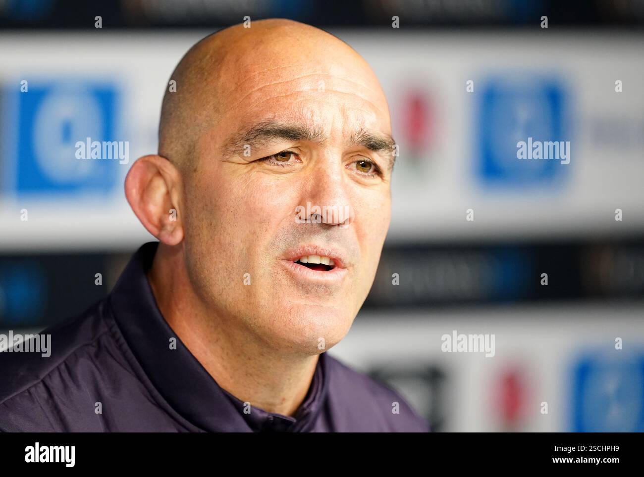 England defensive coach Joe El-Abd during a press conference at the ...