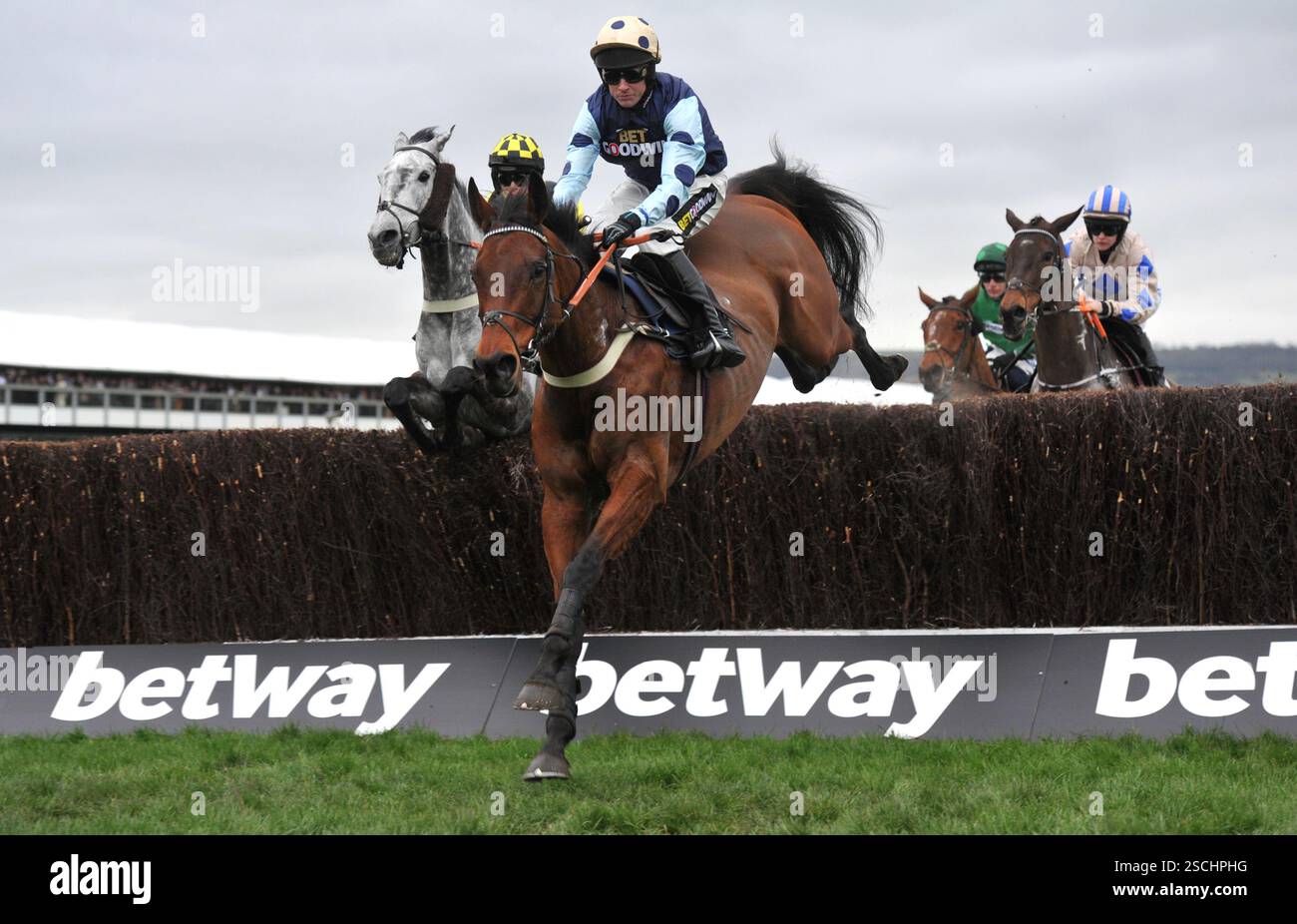 Race four The Betway Queen Mother Champion Chase Edwardstone ridden by ...