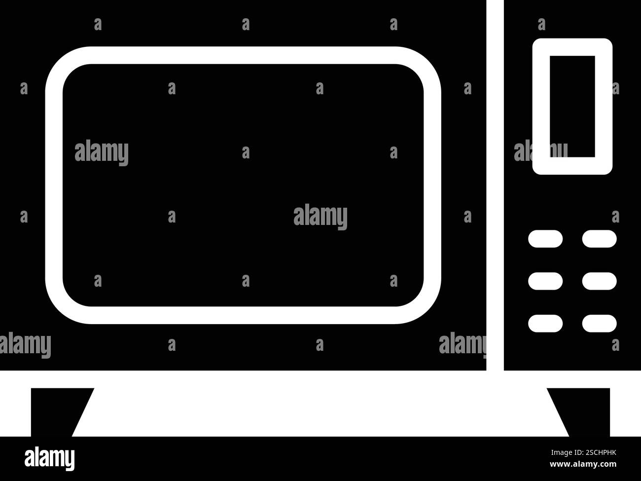 Microwave oven icon 3d Black and White Stock Photos & Images - Alamy