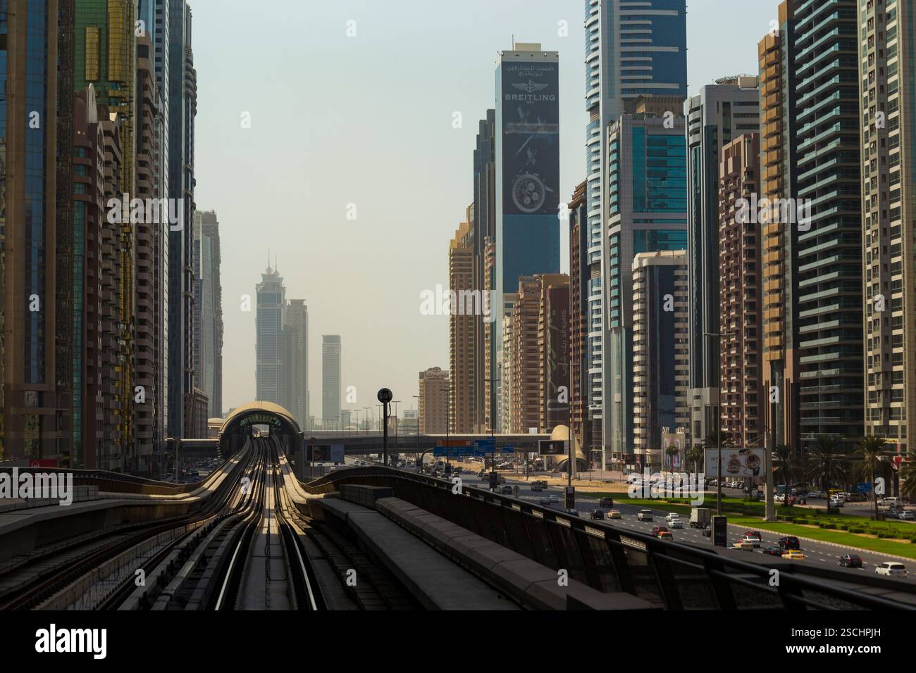 DUBAI, UAE - NOVEMBER 2: Dubai Metro as world's longest fully automated ...