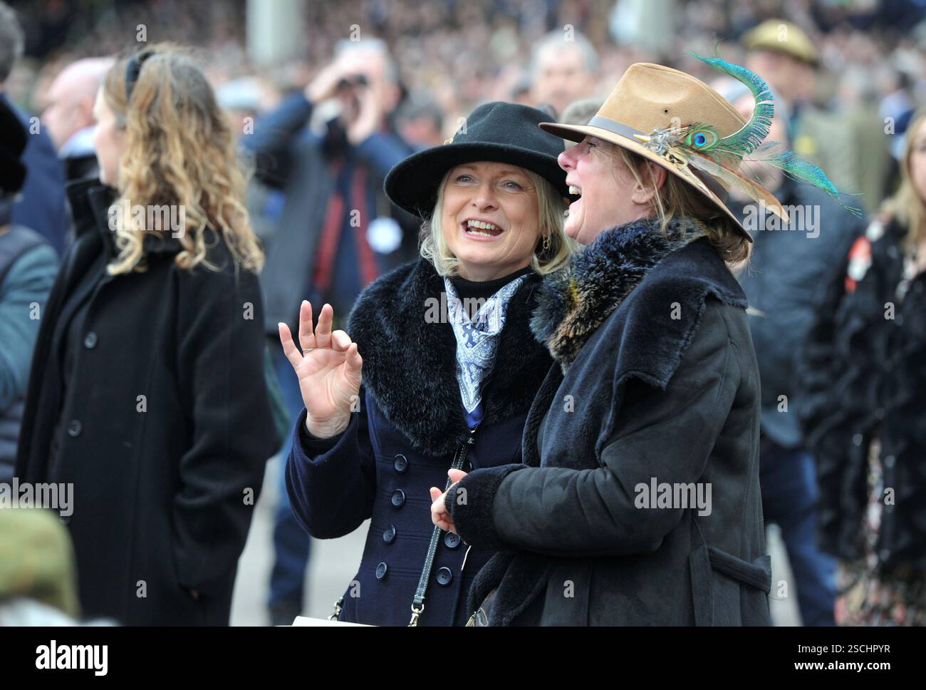 Horse Racing at Cheltenham Racecourse on Day Two of The Festival Crowds ...