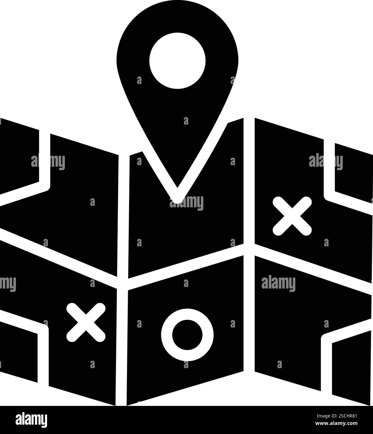 Map logos Black and White Stock Photos & Images - Alamy