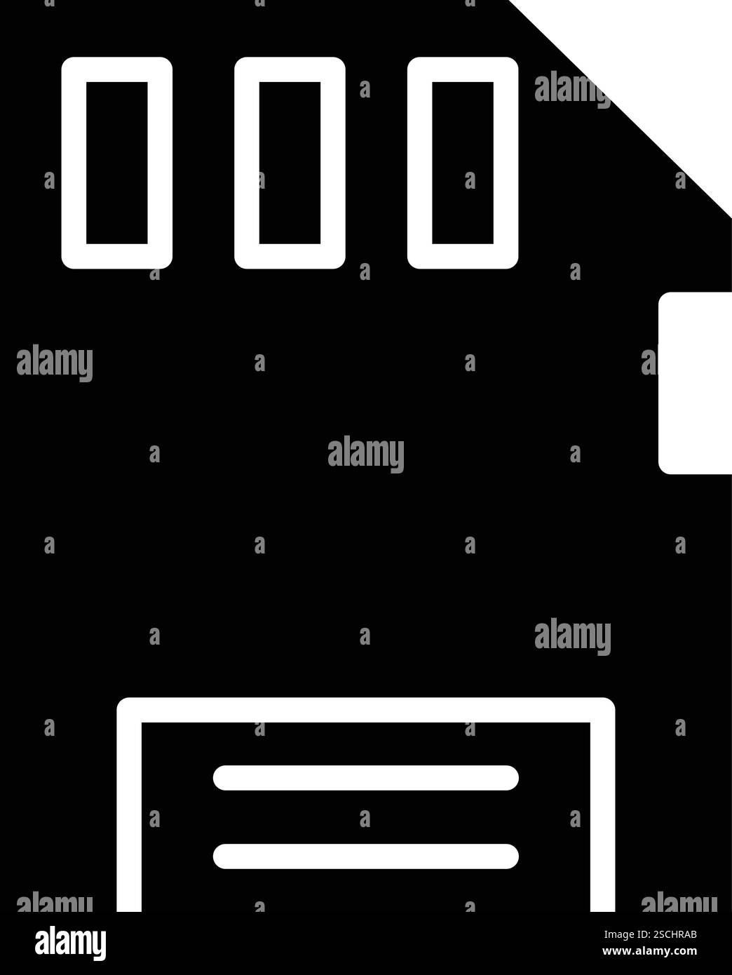 Micro sd icon vector Black and White Stock Photos & Images - Alamy