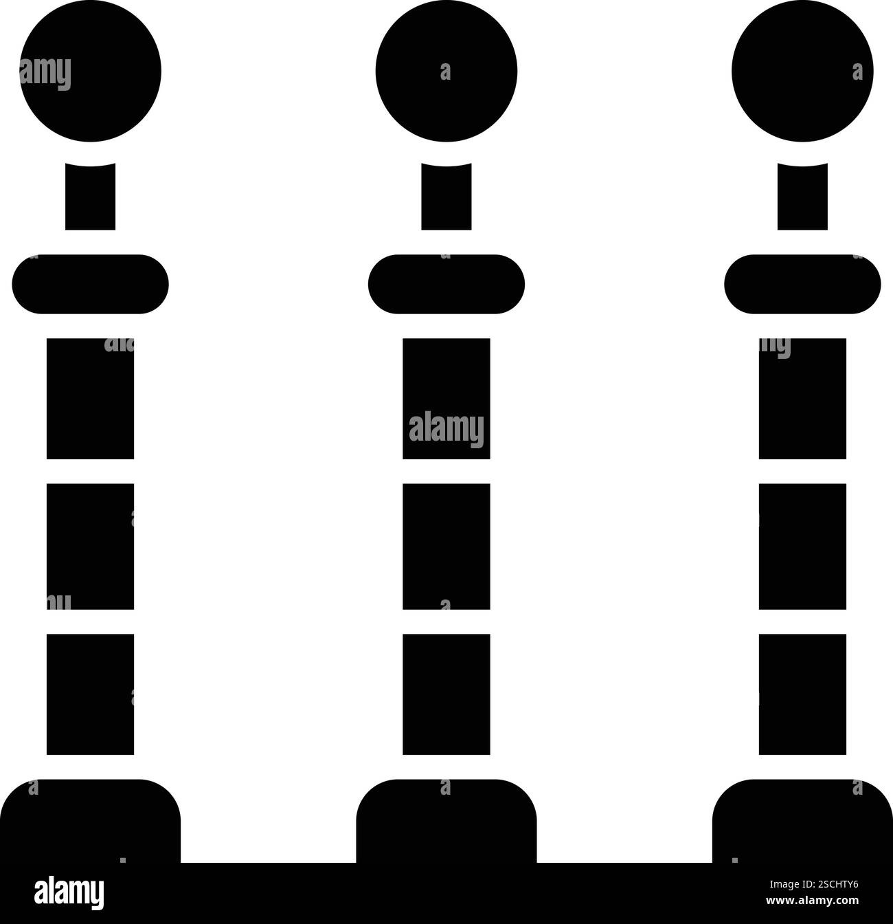 Bollards Vector Icon Design Illustration Stock Vector Image & Art - Alamy