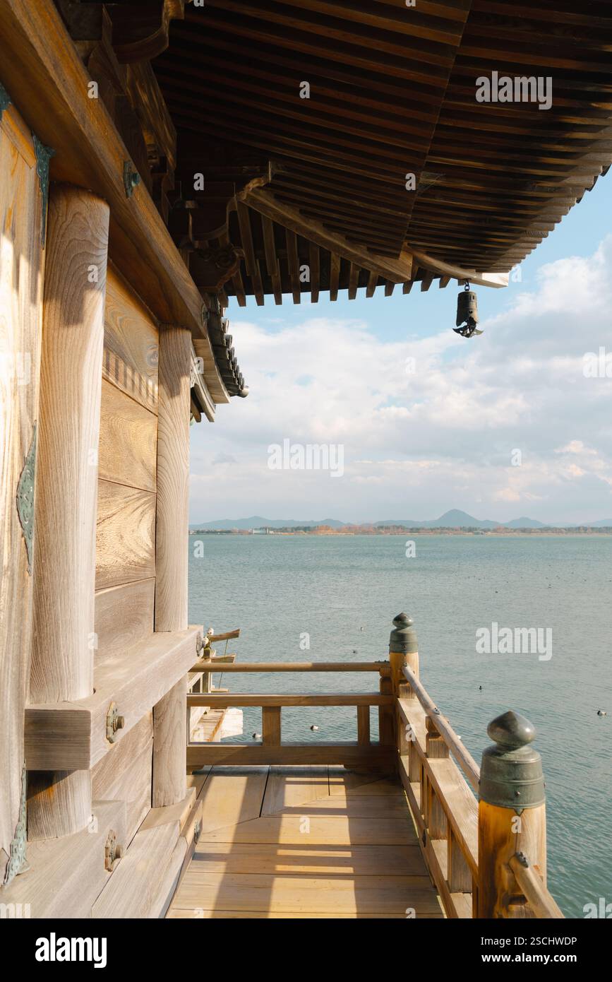Otsu, Shiga, Japan - December 31, 2024 : Ukimido Mangetsuji Temple and ...
