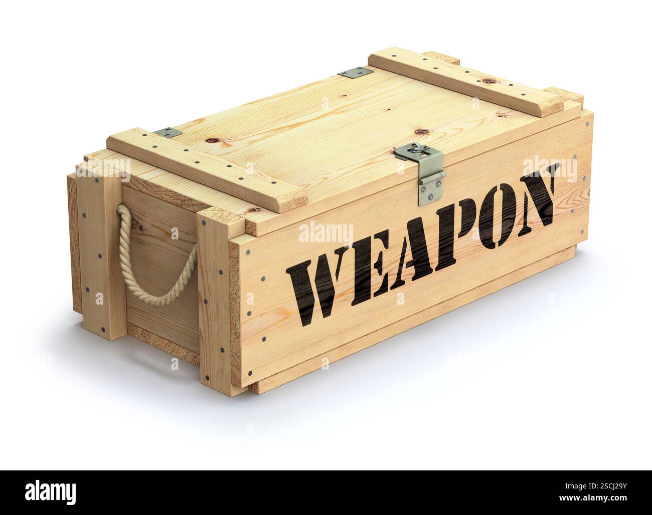 Military wooden crate - 3D illustration Stock Photo - Alamy