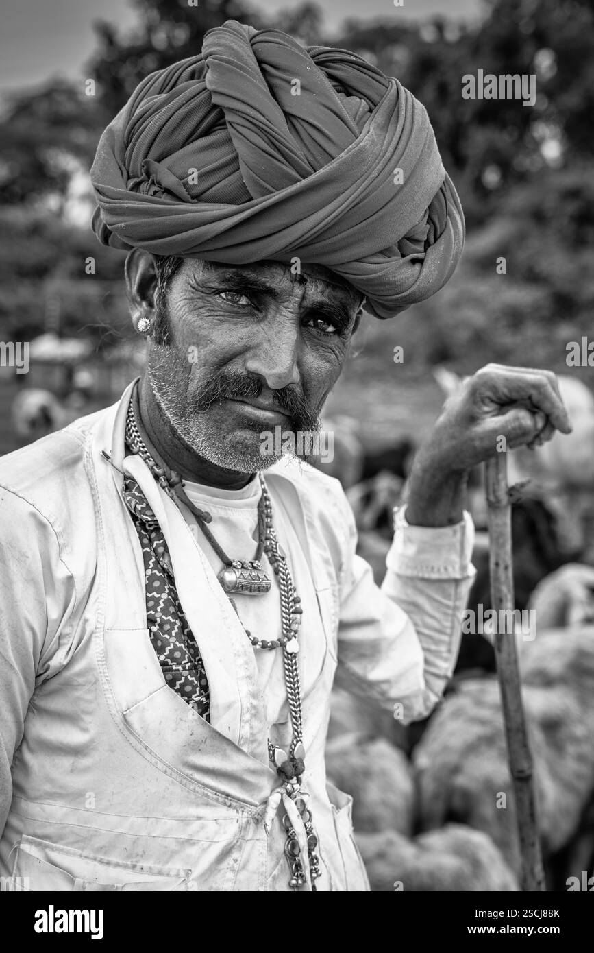 Gujarat rabari Black and White Stock Photos & Images - Alamy