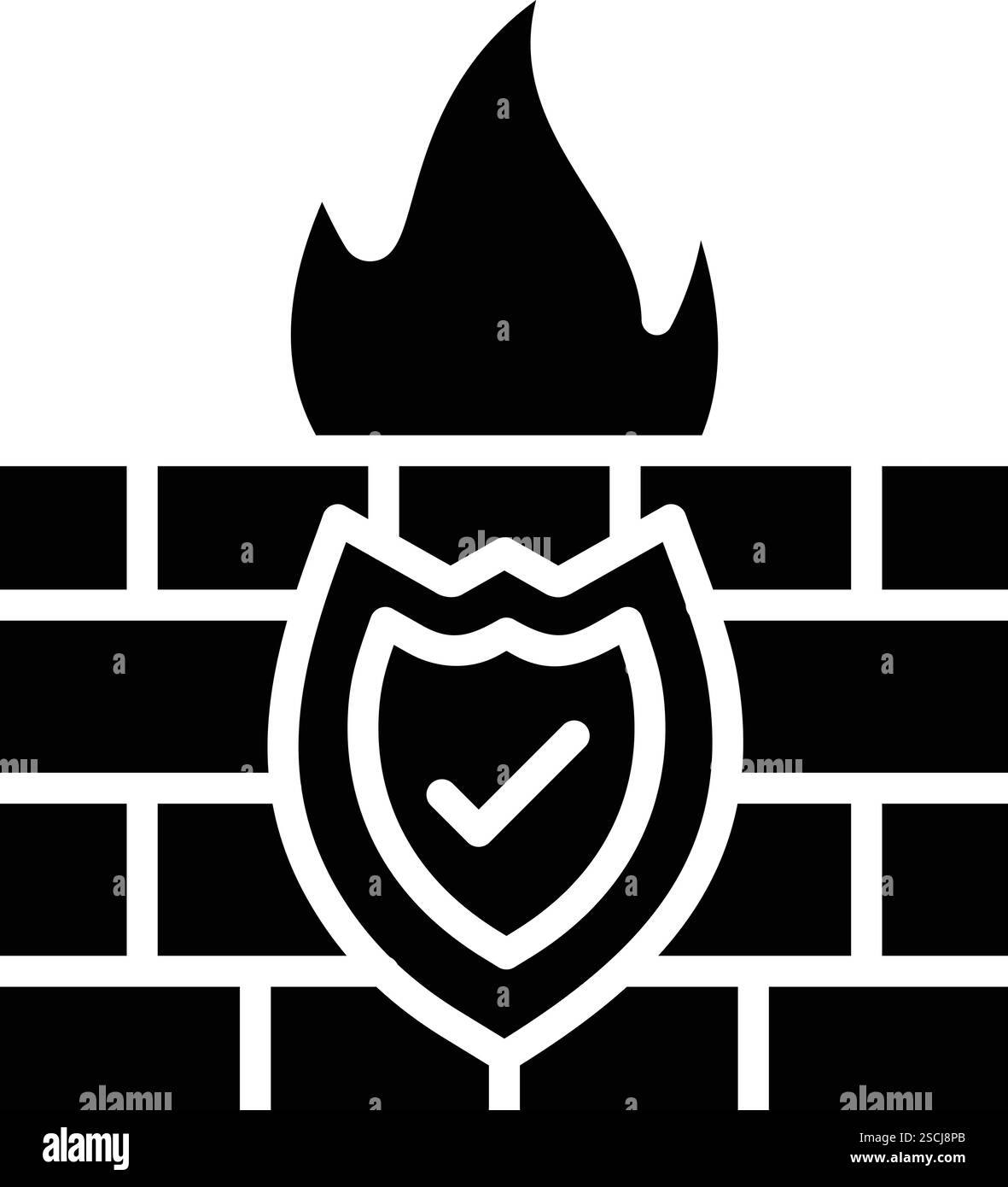 Firewall icon Black and White Stock Photos & Images - Alamy