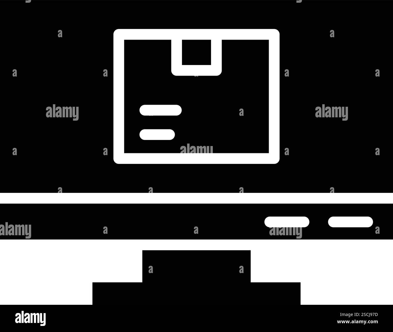 Computer screen vector vectors Black and White Stock Photos & Images ...