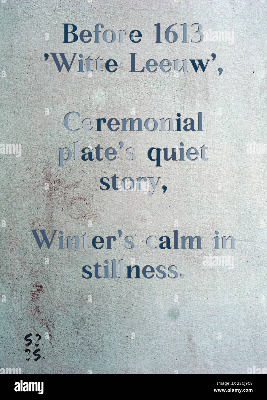 Before 1613 'Witte Leeuw', Ceremonial plate's quiet story, Winter's ...