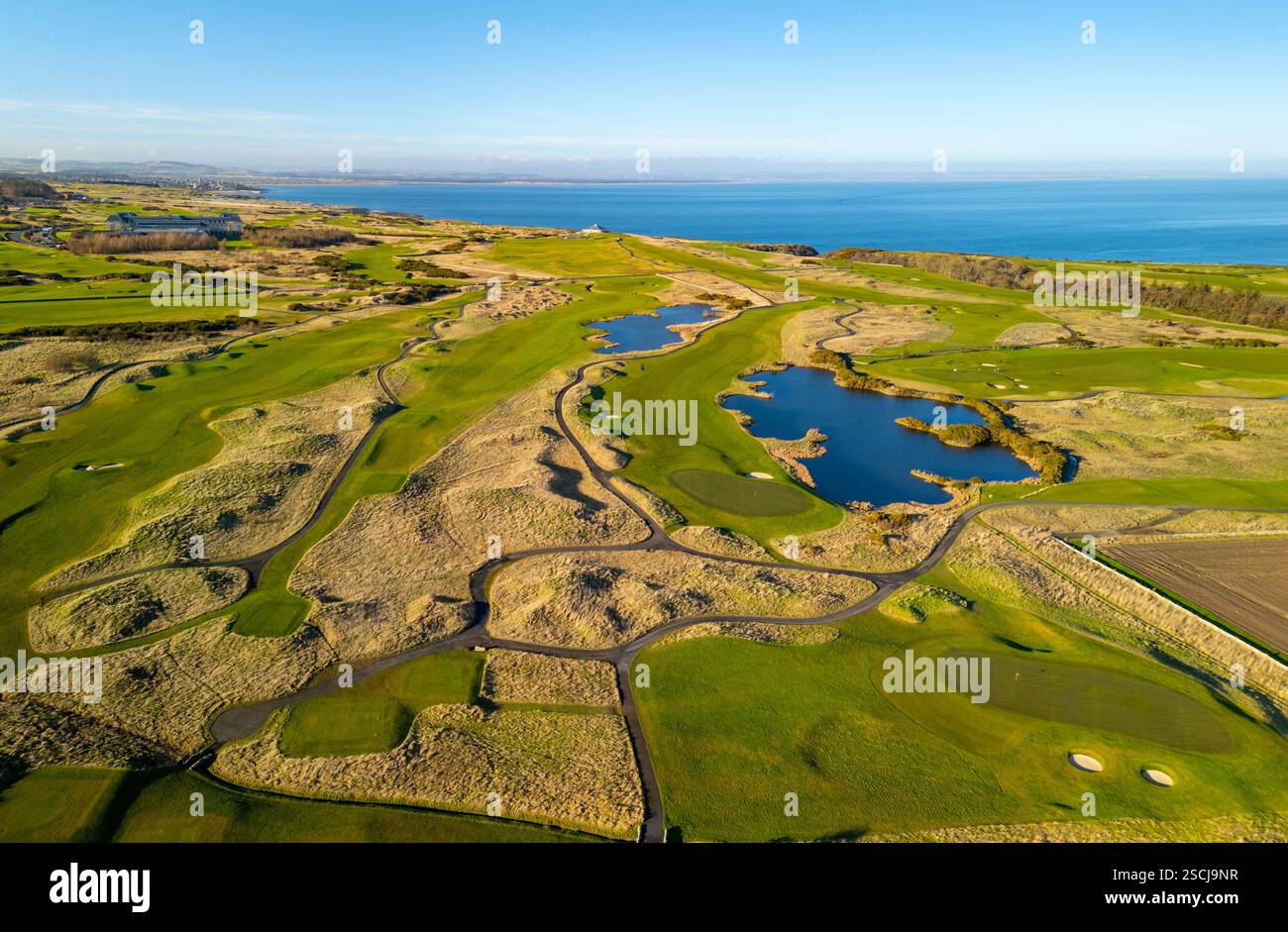 Aerial view from drone of golf courses at Fairmont Golf Resort in St ...
