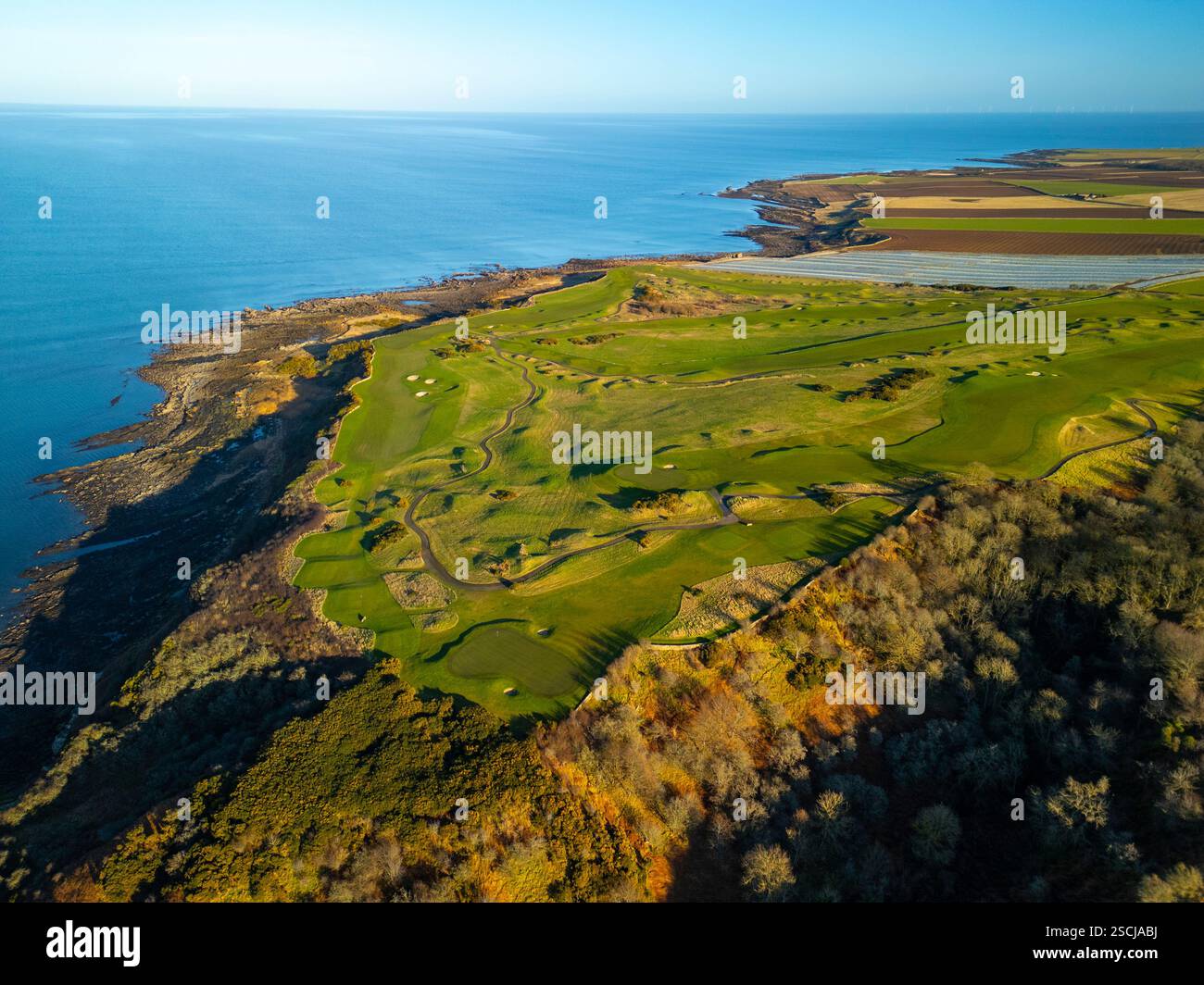 Aerial view from drone of golf courses at Fairmont Golf Resort in St ...