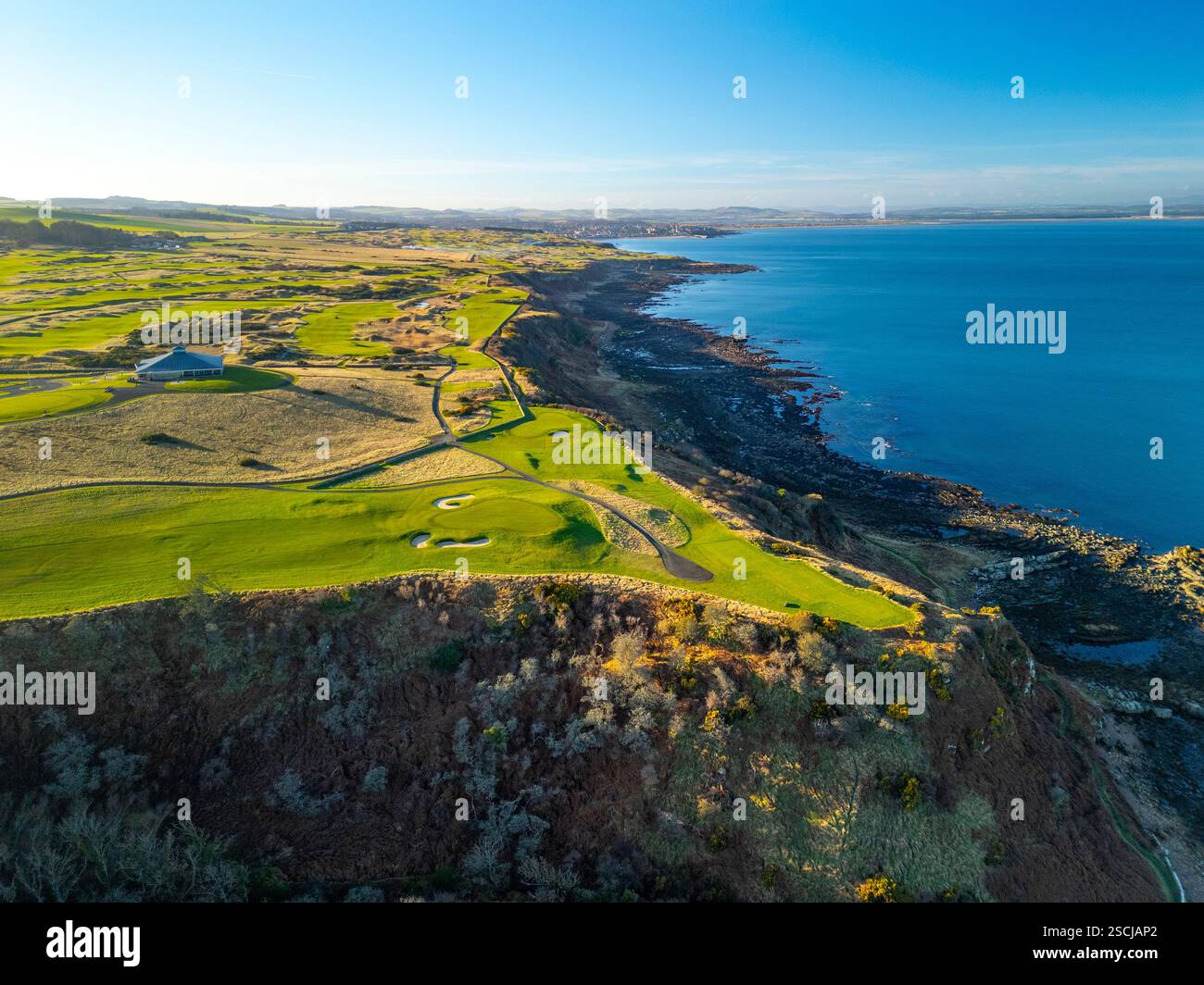 Aerial view from drone of golf courses at Fairmont Golf Resort in St ...