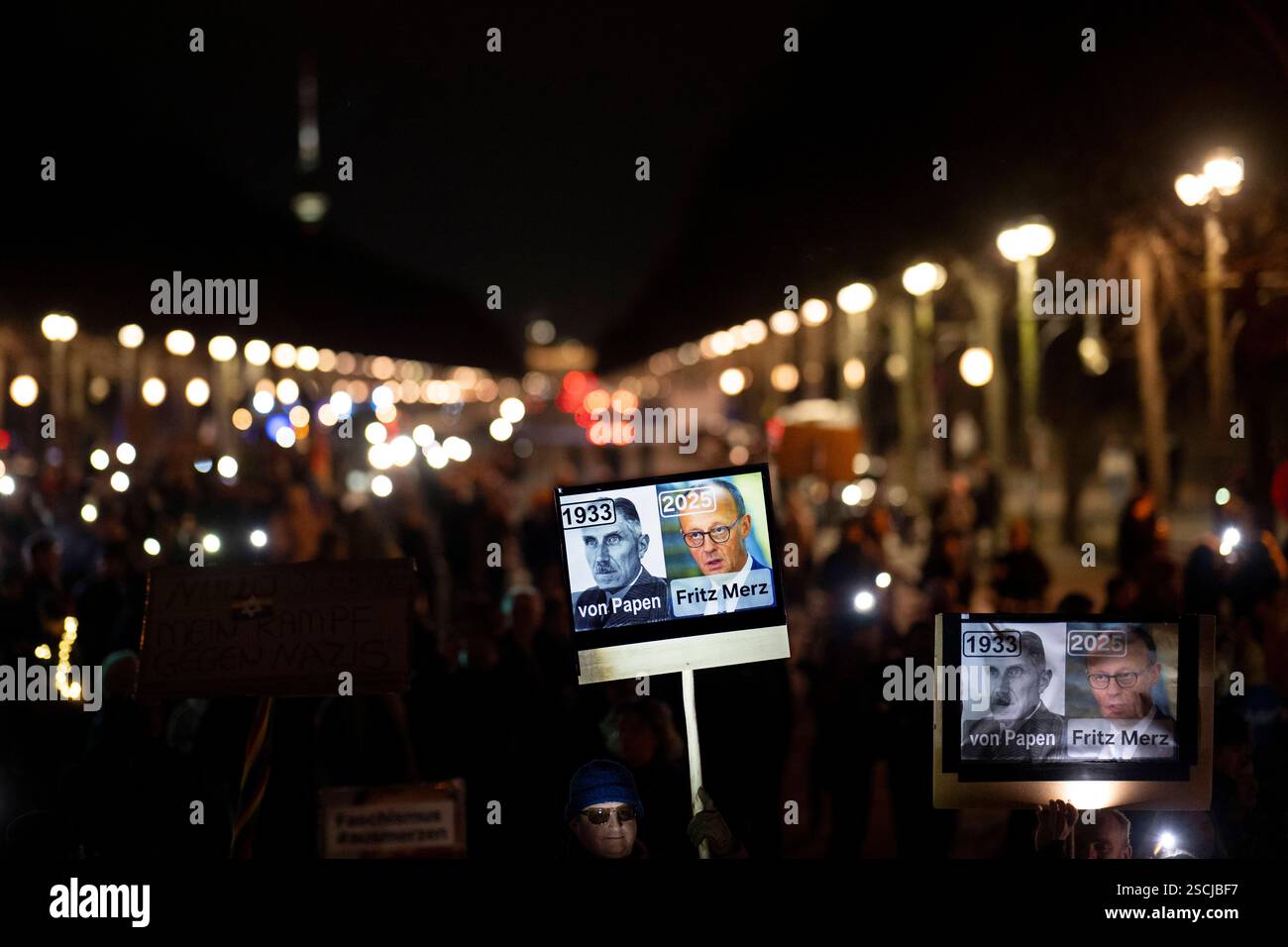 Demo fuer die Brandmauer DEU, Deutschland, Germany, Berlin, 02.02.2025 ...