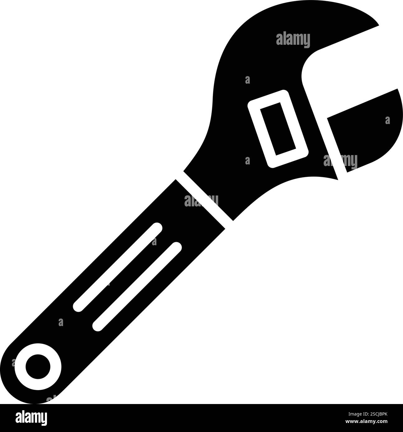 Wrench icons design Black and White Stock Photos & Images - Alamy