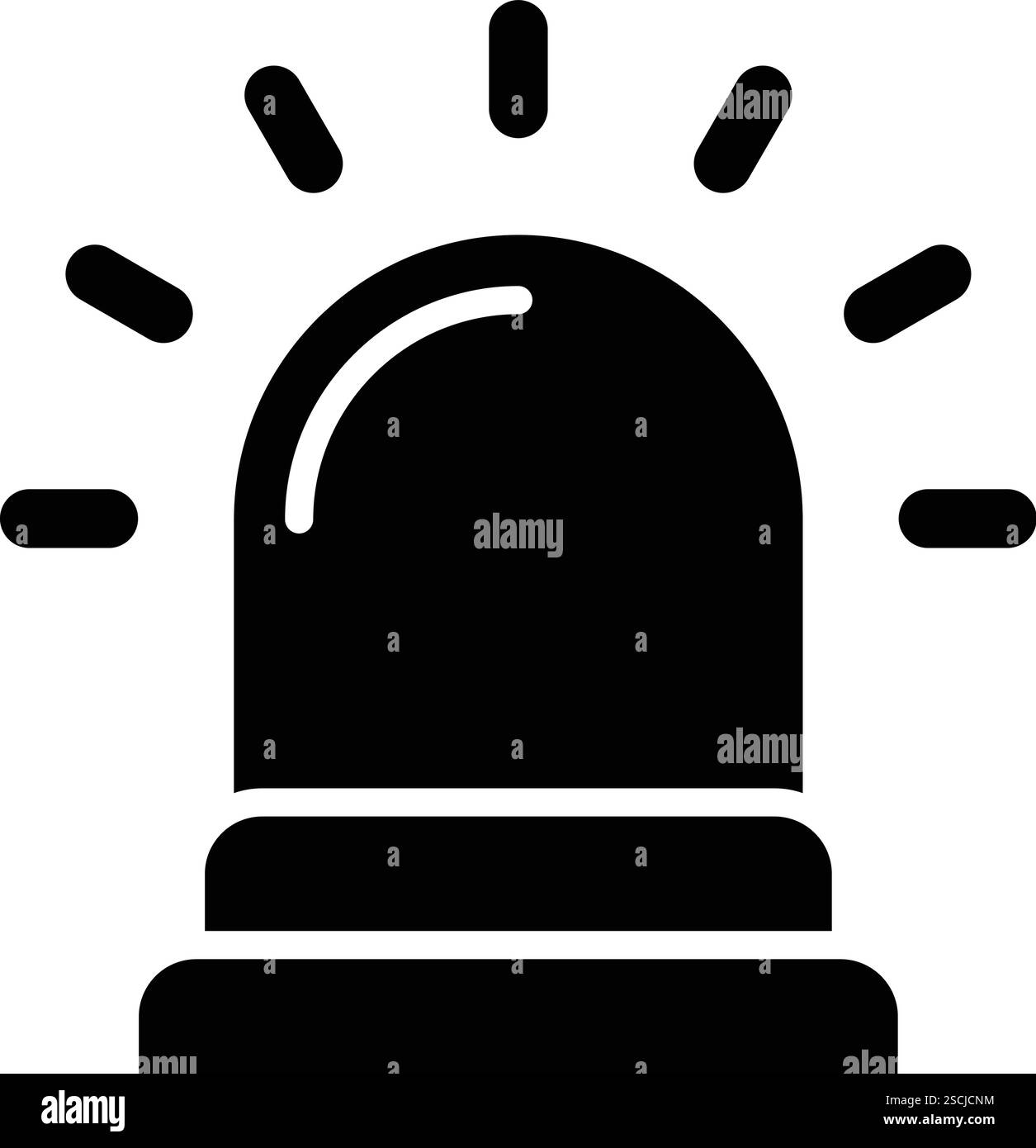 Siren Vector Icon Design Illustration Stock Vector Image & Art - Alamy