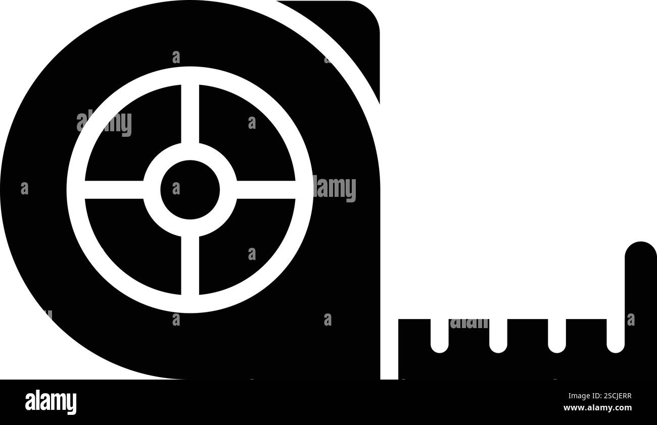 Measuring tape Vector Icon Design Illustration Stock Vector Image & Art ...