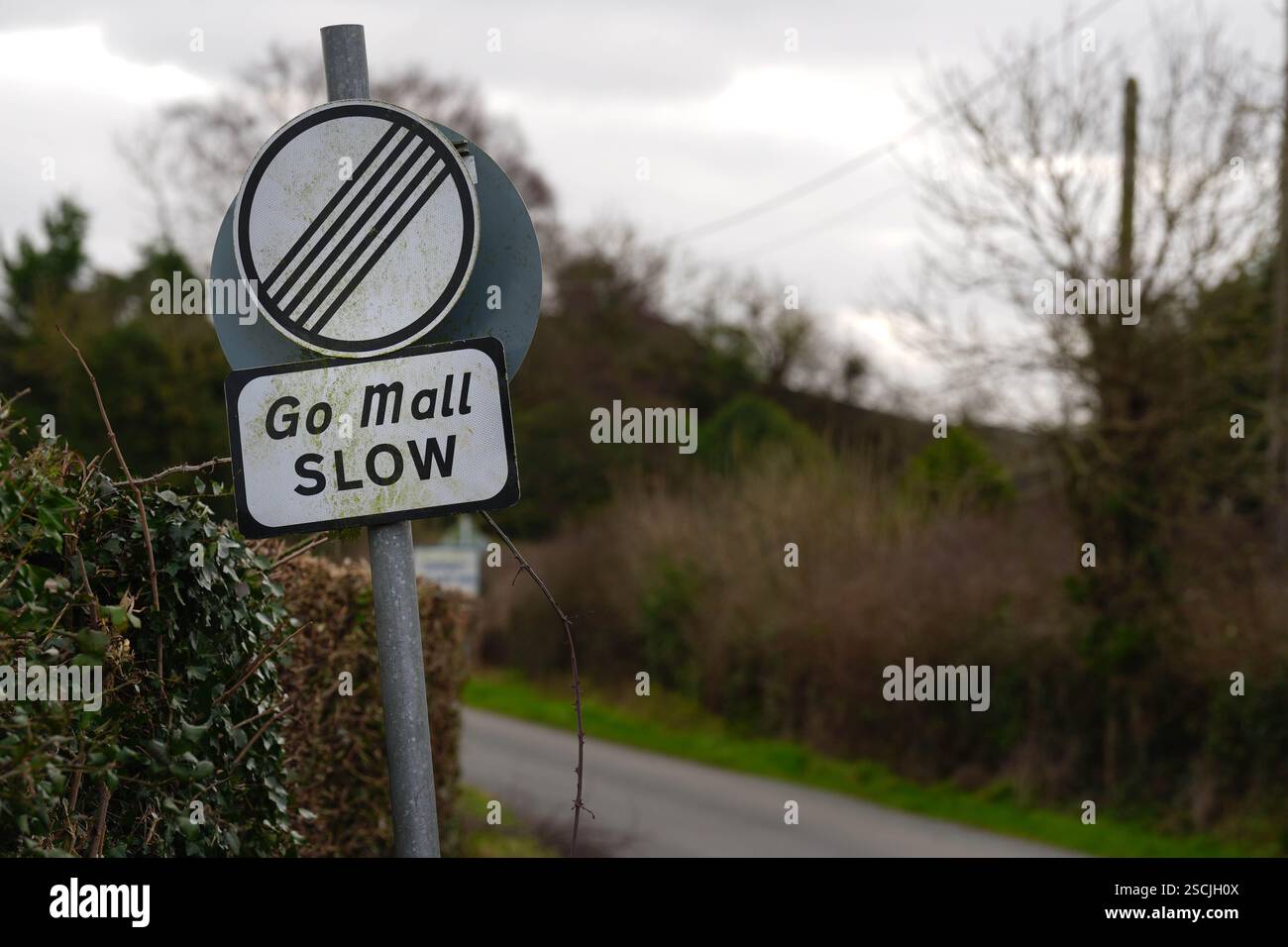 A road sign in County Meath which now means 60km/h instead of 80km/h as ...