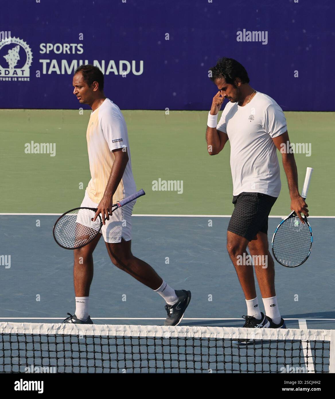 Chennai, India. 07th Feb, 2025. Chennai Open 2025: Doubles : Ray HO ...