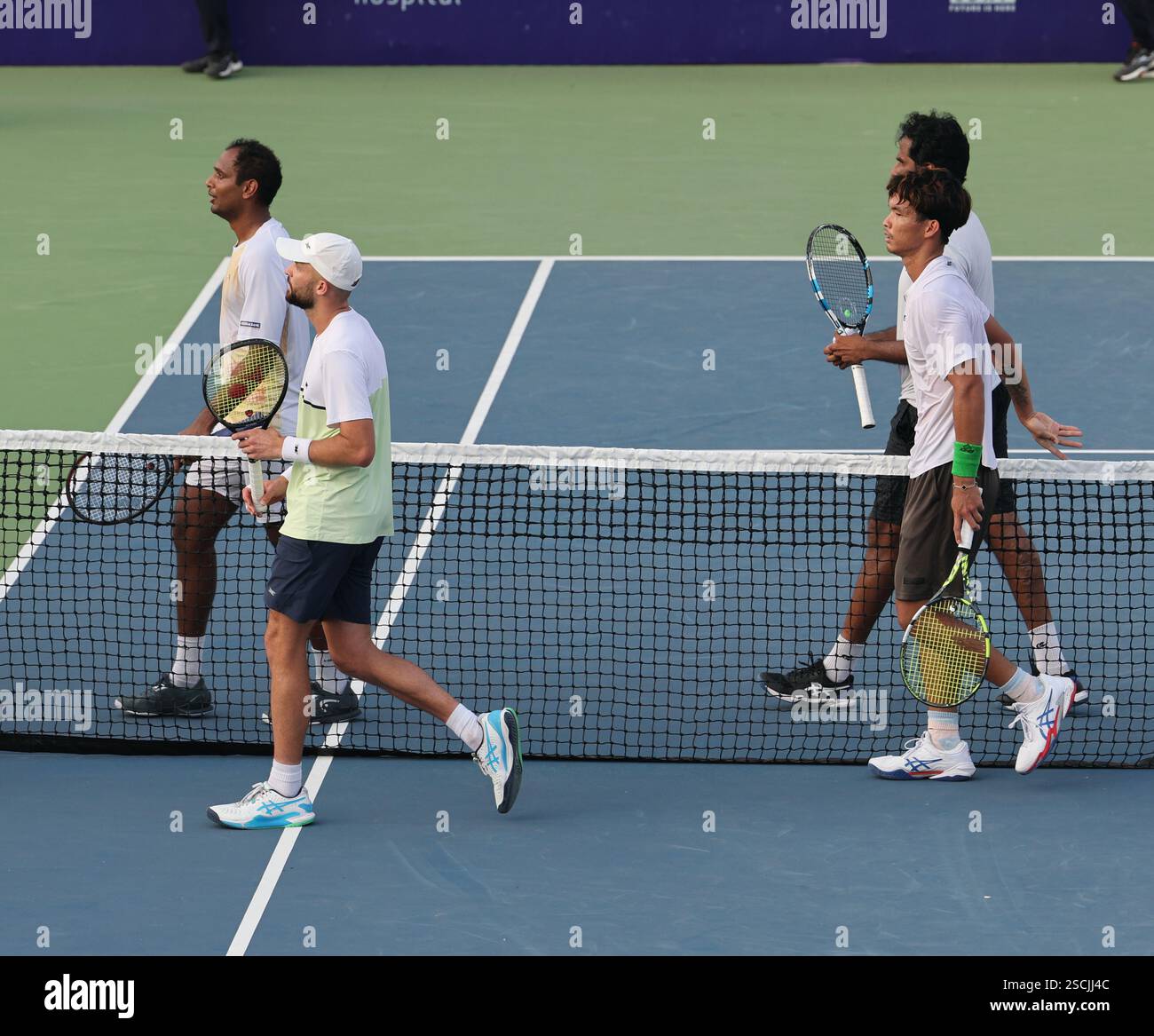 Chennai, India. 07th Feb, 2025. Chennai Open 2025: Doubles : Ray HO ...