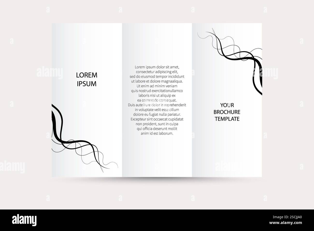 Vector blank brochure template design, booklet, newsletter layout Stock ...
