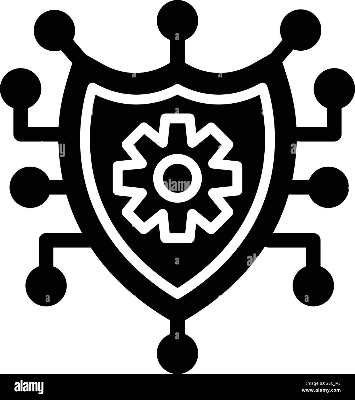 Gear icons design Black and White Stock Photos & Images - Alamy