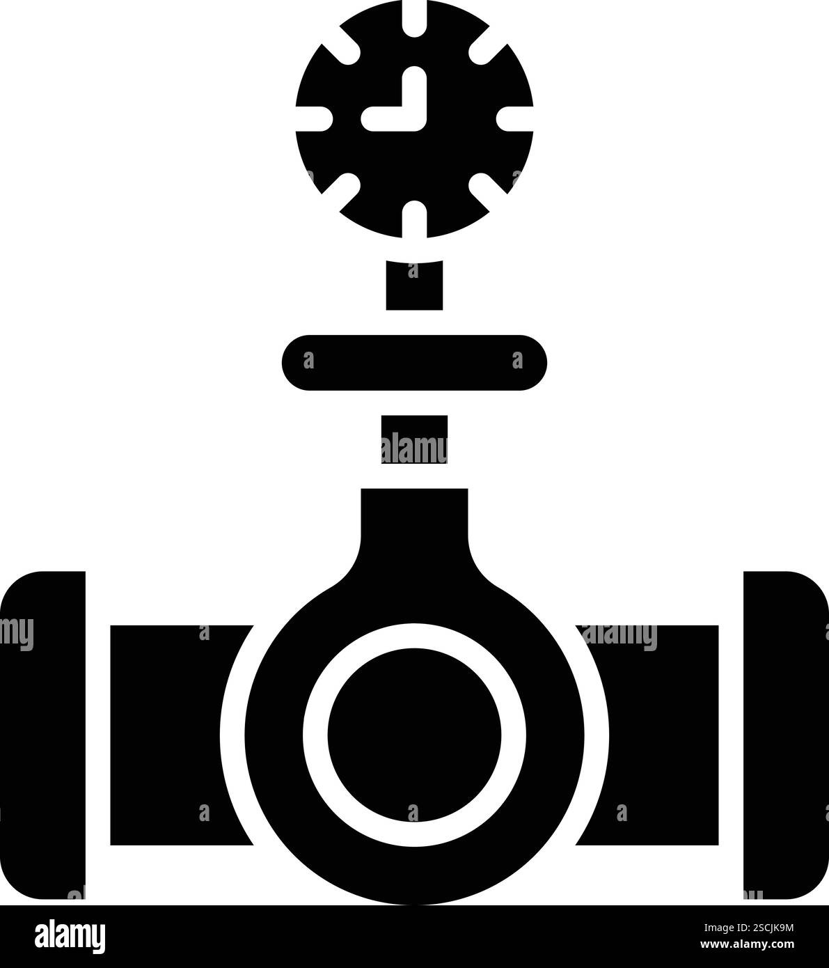 Pressure gauge isolated icon vector image Stock Vector Image & Art - Alamy