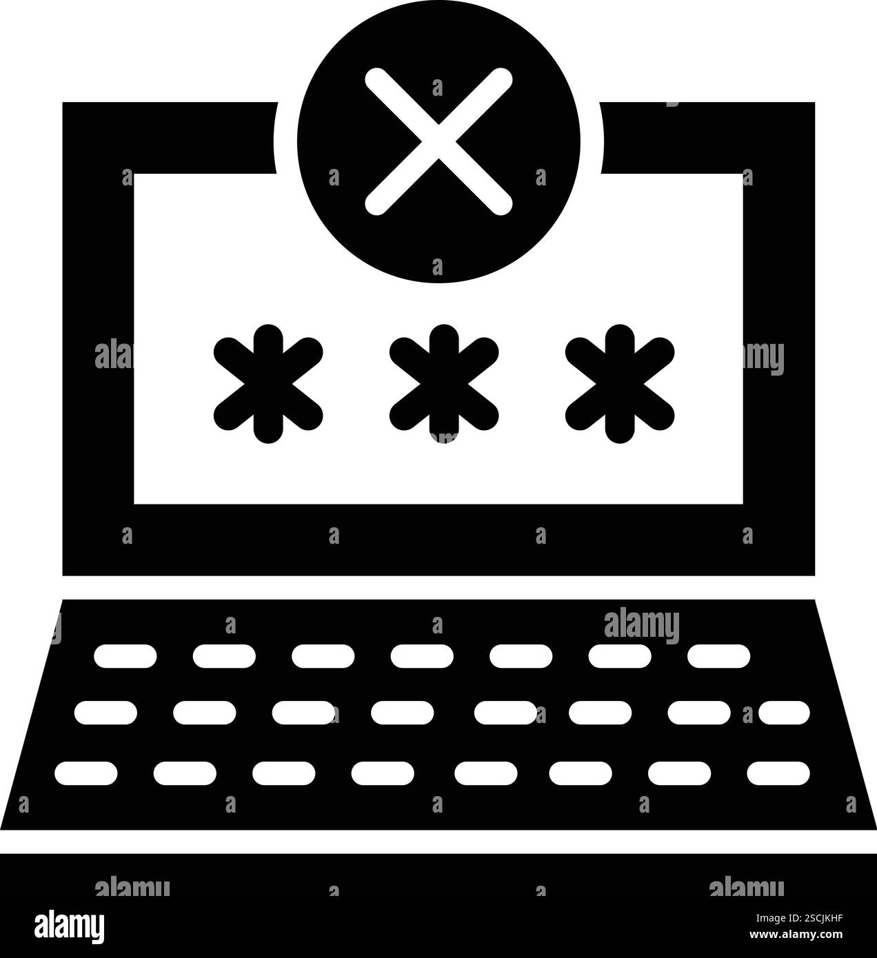 Denial Vector Icon Design Illustration Stock Vector Image & Art - Alamy