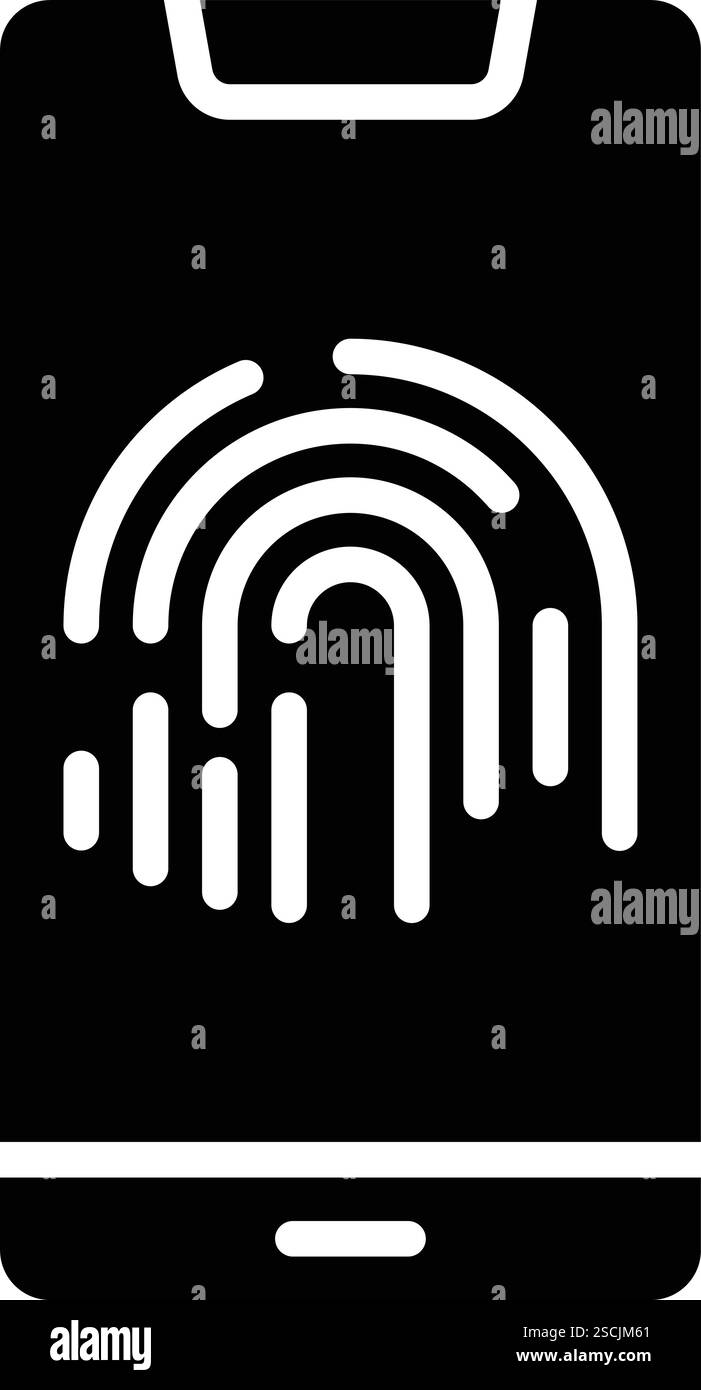 Fingerprint Vector Icon Design Illustration Stock Vector Image & Art ...