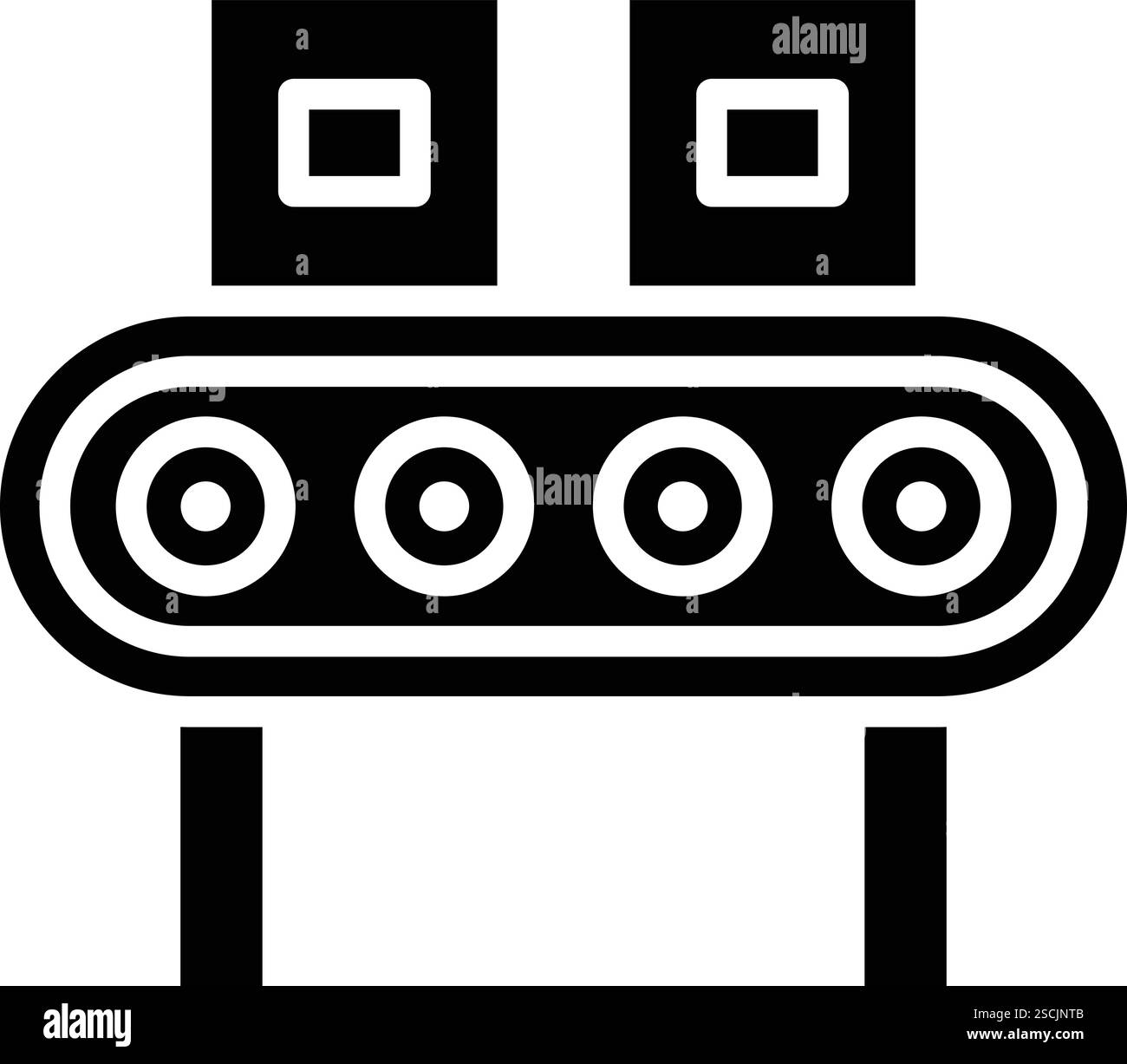 Conveyor Vector Icon Design Illustration Stock Vector Image & Art - Alamy