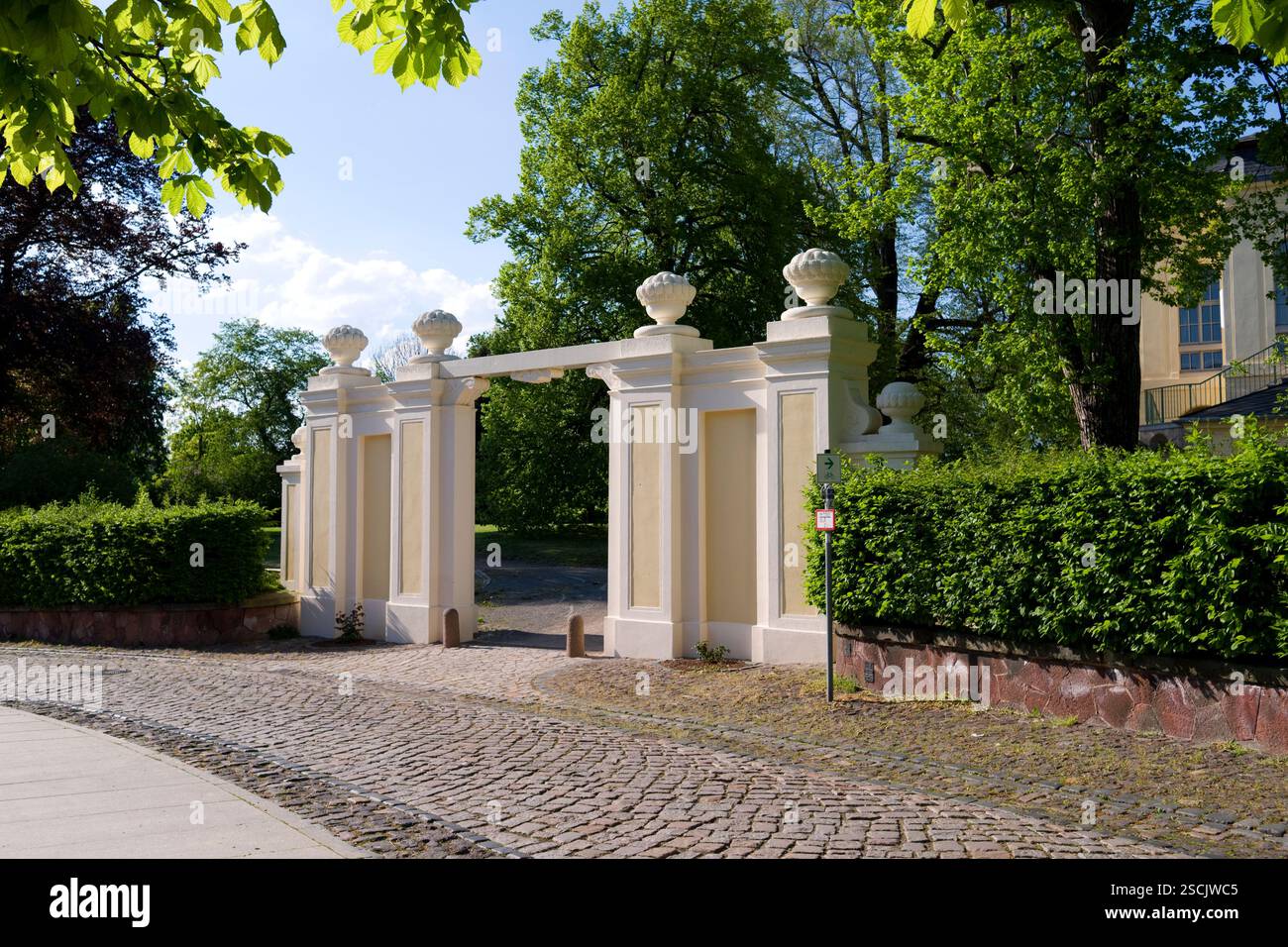 Altenburg, Germany: The baroque entry portal to the public castle ...