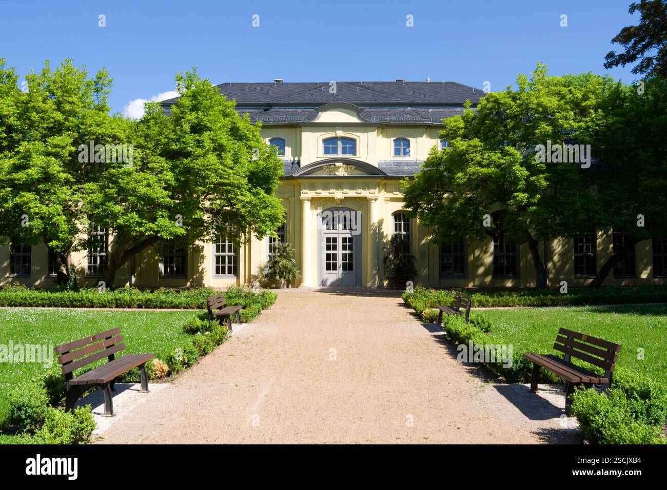Altenburg, Germany: Frontal view to the main entrance of the baroque ...