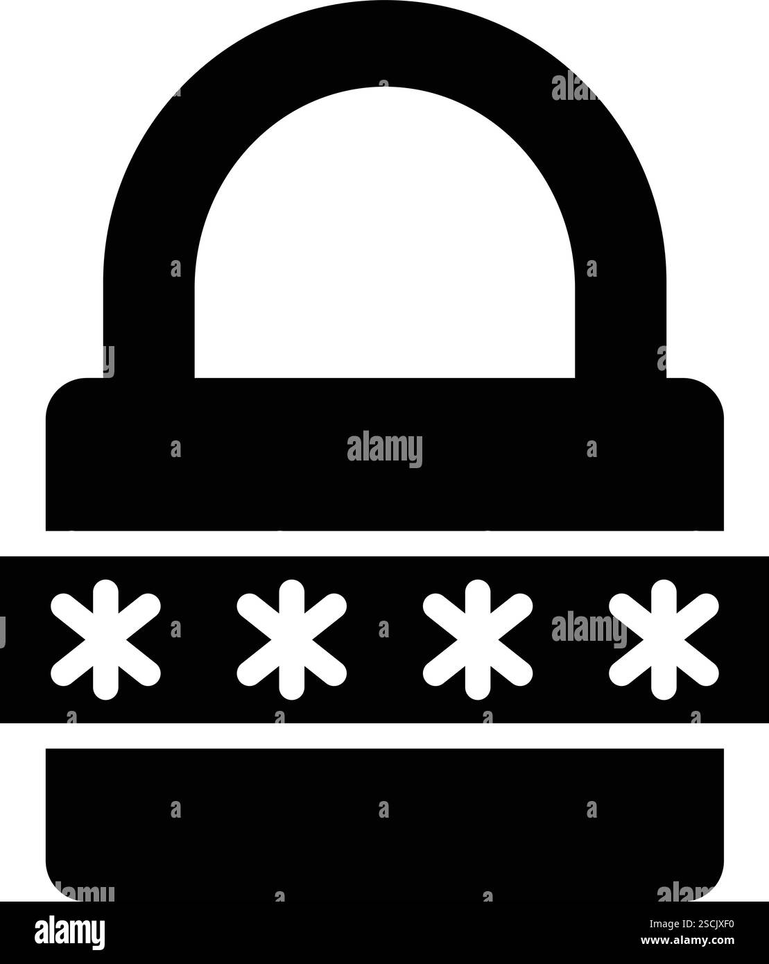 Password login icon vector Black and White Stock Photos & Images - Alamy