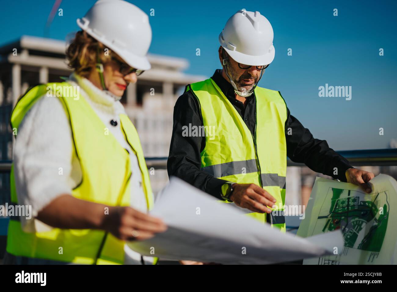 Professional engineers wearing safety gear hi-res stock photography and ...