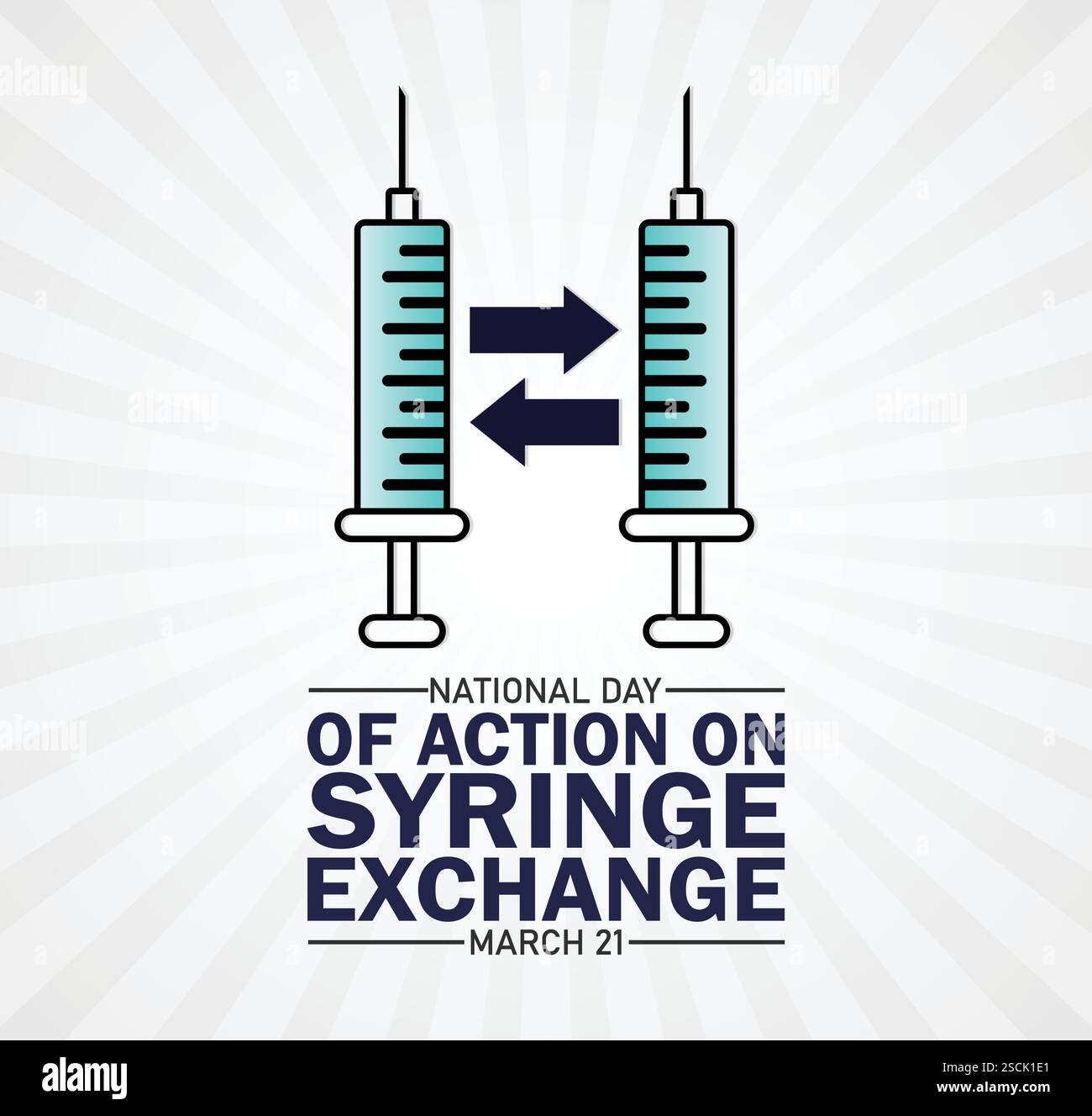 National Day of Action on Syringe Exchange Vector Template Design ...